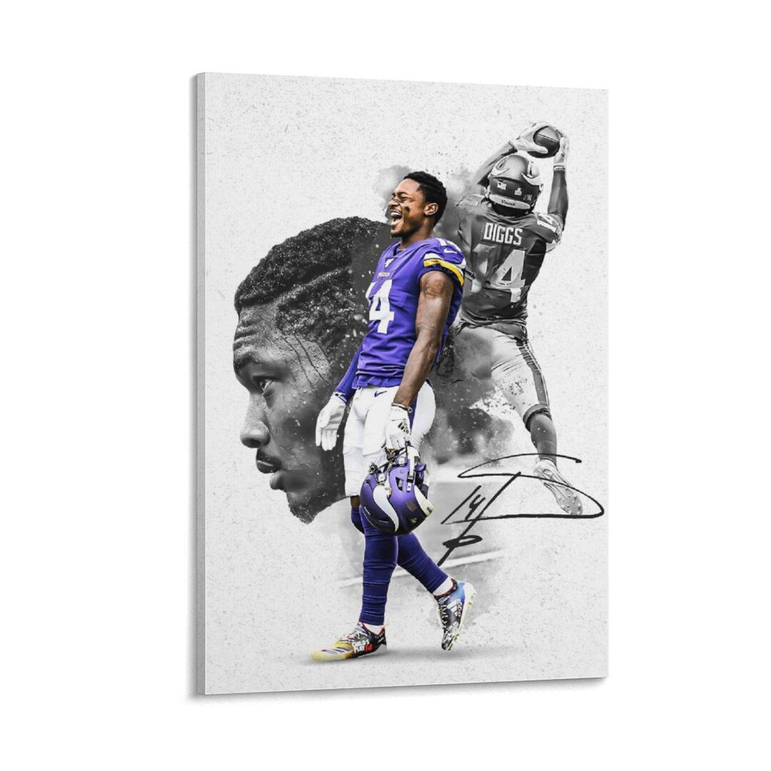 Stefon Diggs Poster Handsome Wall Art Picture Painting Poster Canvas ...