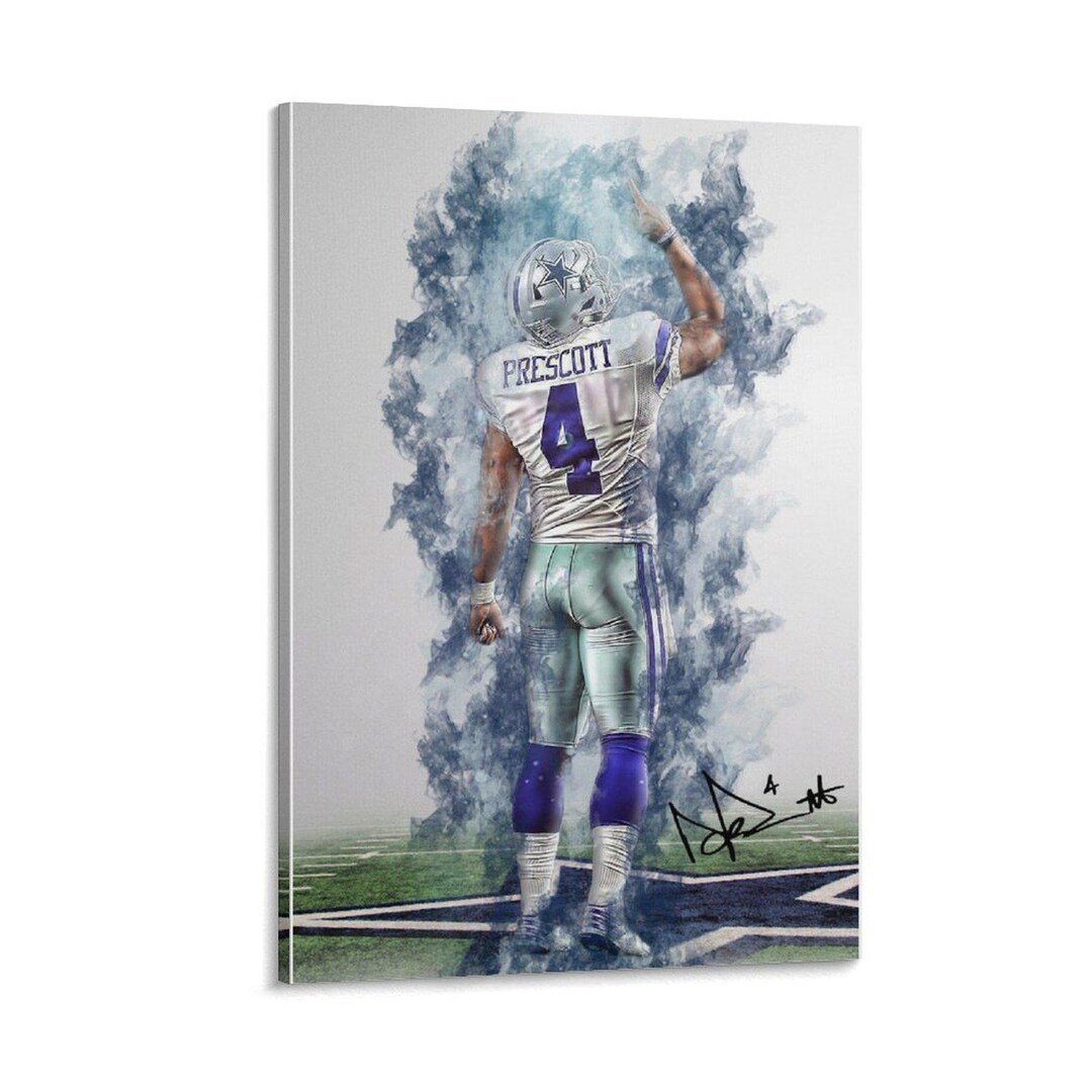 Dak Prescott Football Player Poster Art Wall Art Picture Painting ...