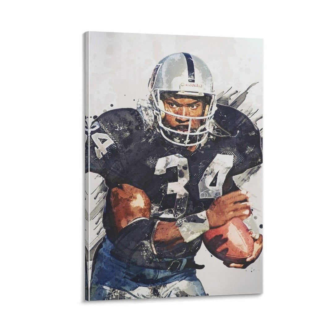 Bo Jackson American Football Poster Watercolor Style Wall Art Picture ...