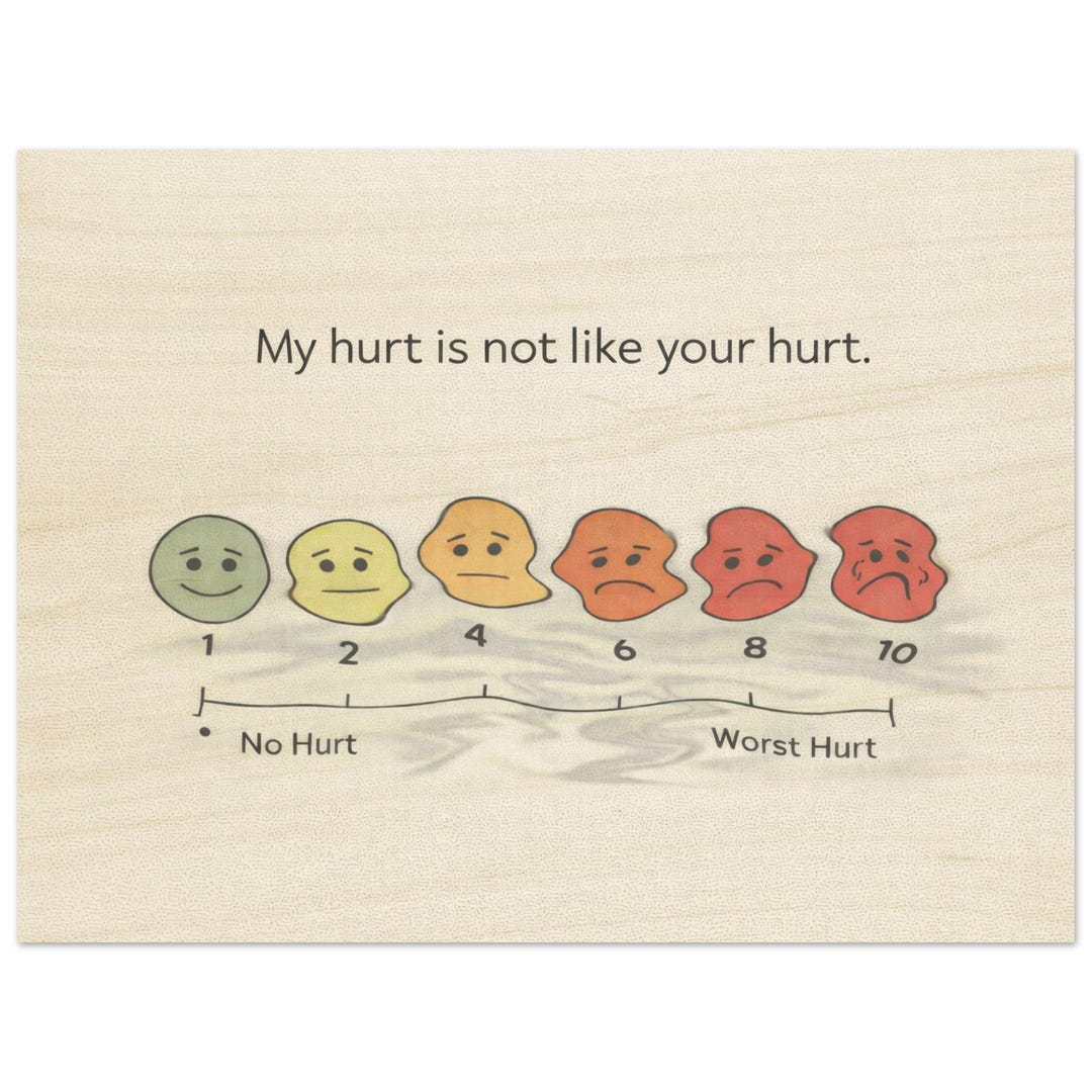 Wood Prints Pain Scale Through Chronic Pain - Etsy
