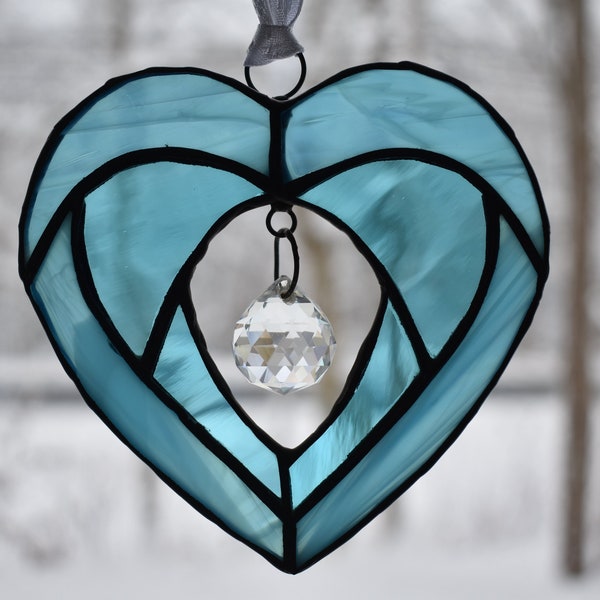 Aqua Stained Glass - Etsy