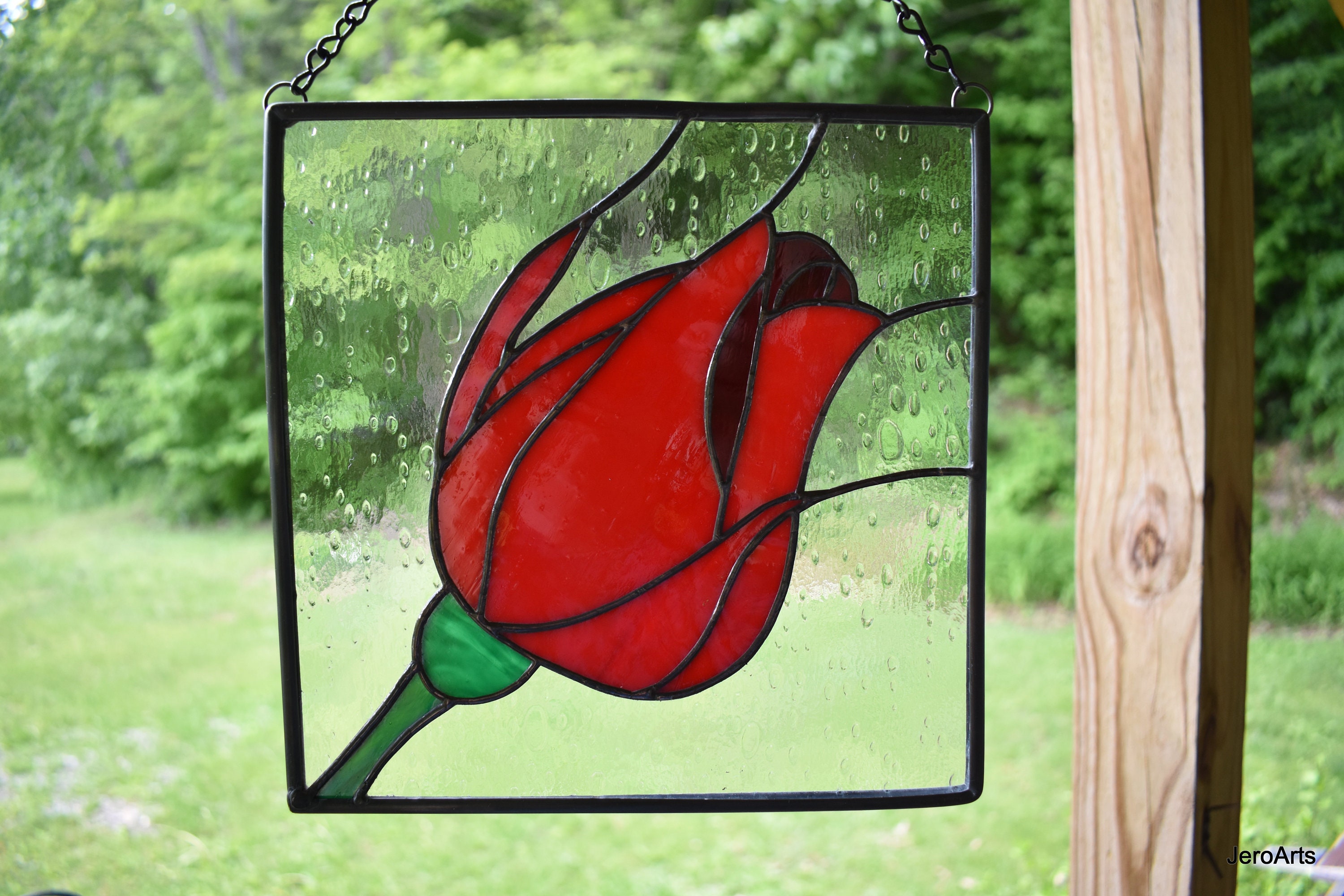 Stained Glass Rose Buds