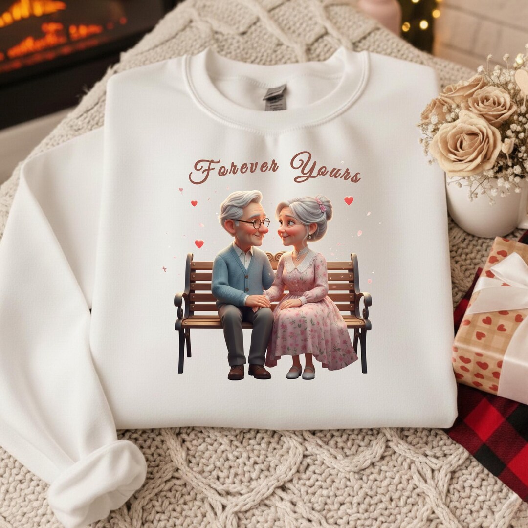 Valentine Romantic Couple SVG - Elderly Couple SVG - Romantic Love ...