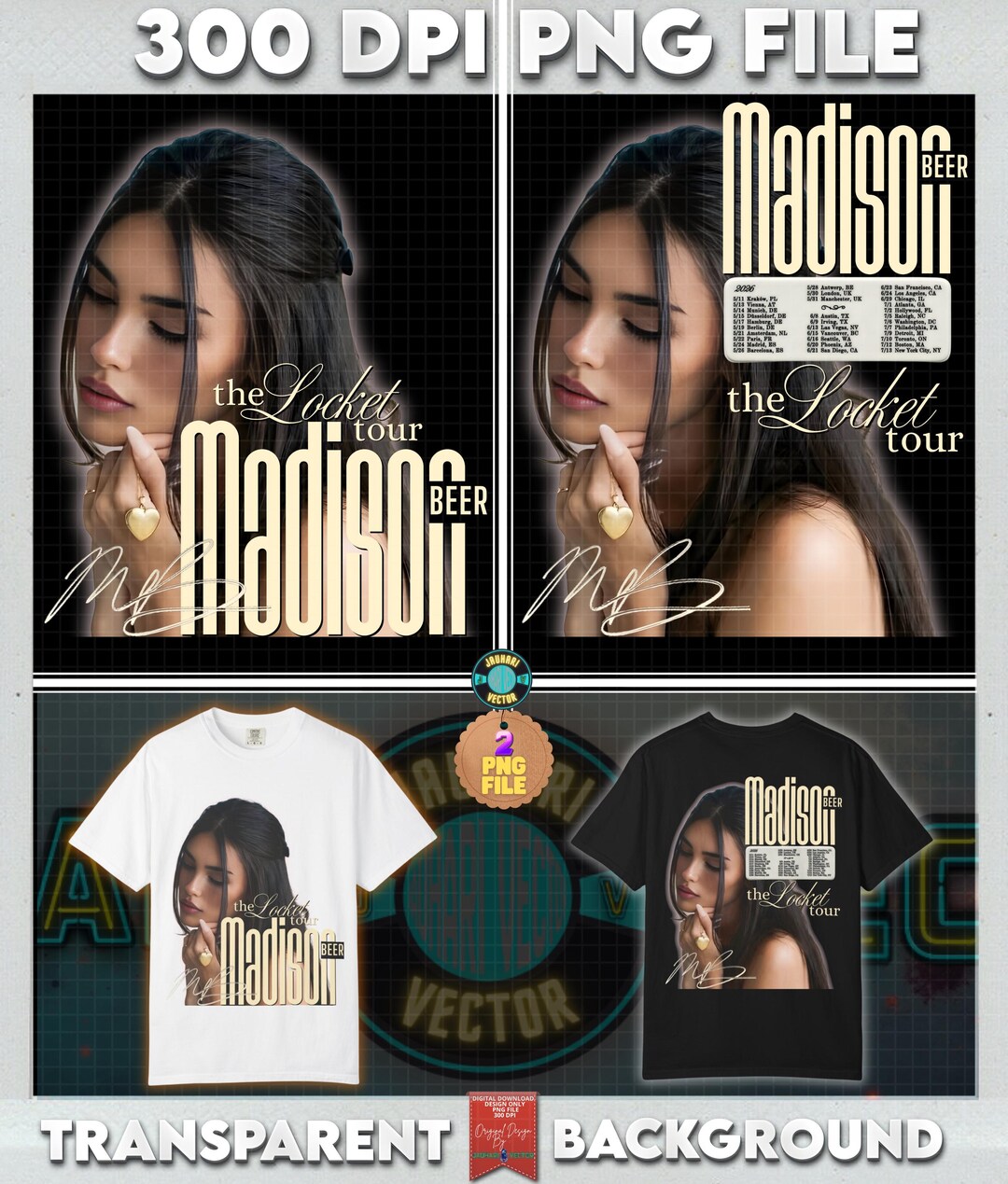 Madison Beer PNG: the Locket Tour, Fan Art Design (digital Download) - Etsy