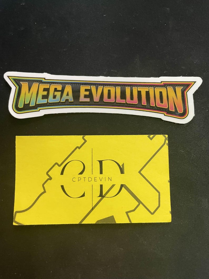 Pokémon Mega Evolutions TCG Binder Set Sticker Labels - Etsy