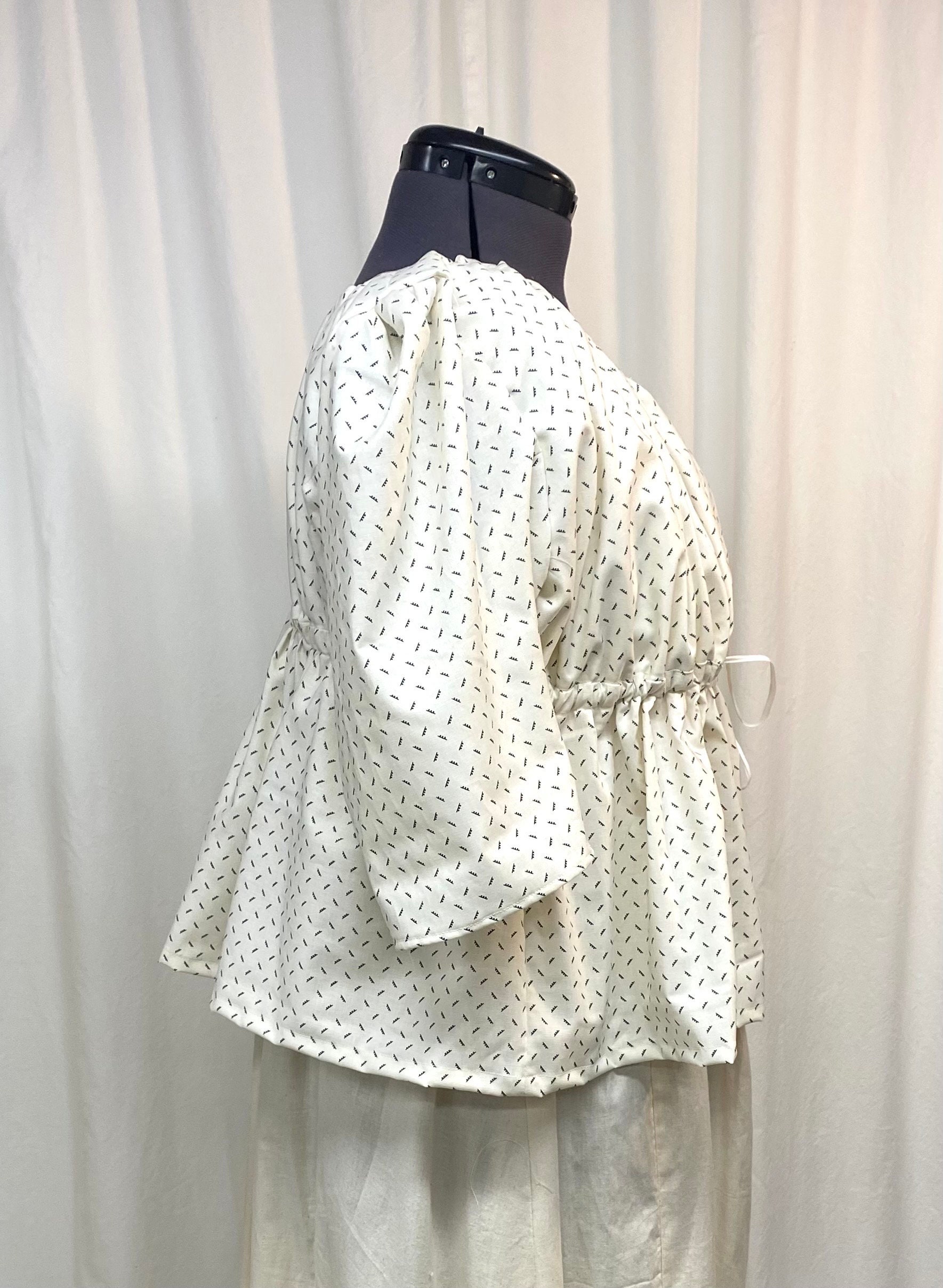 1810s Regency Drawstring Jacket/short Gown - Etsy