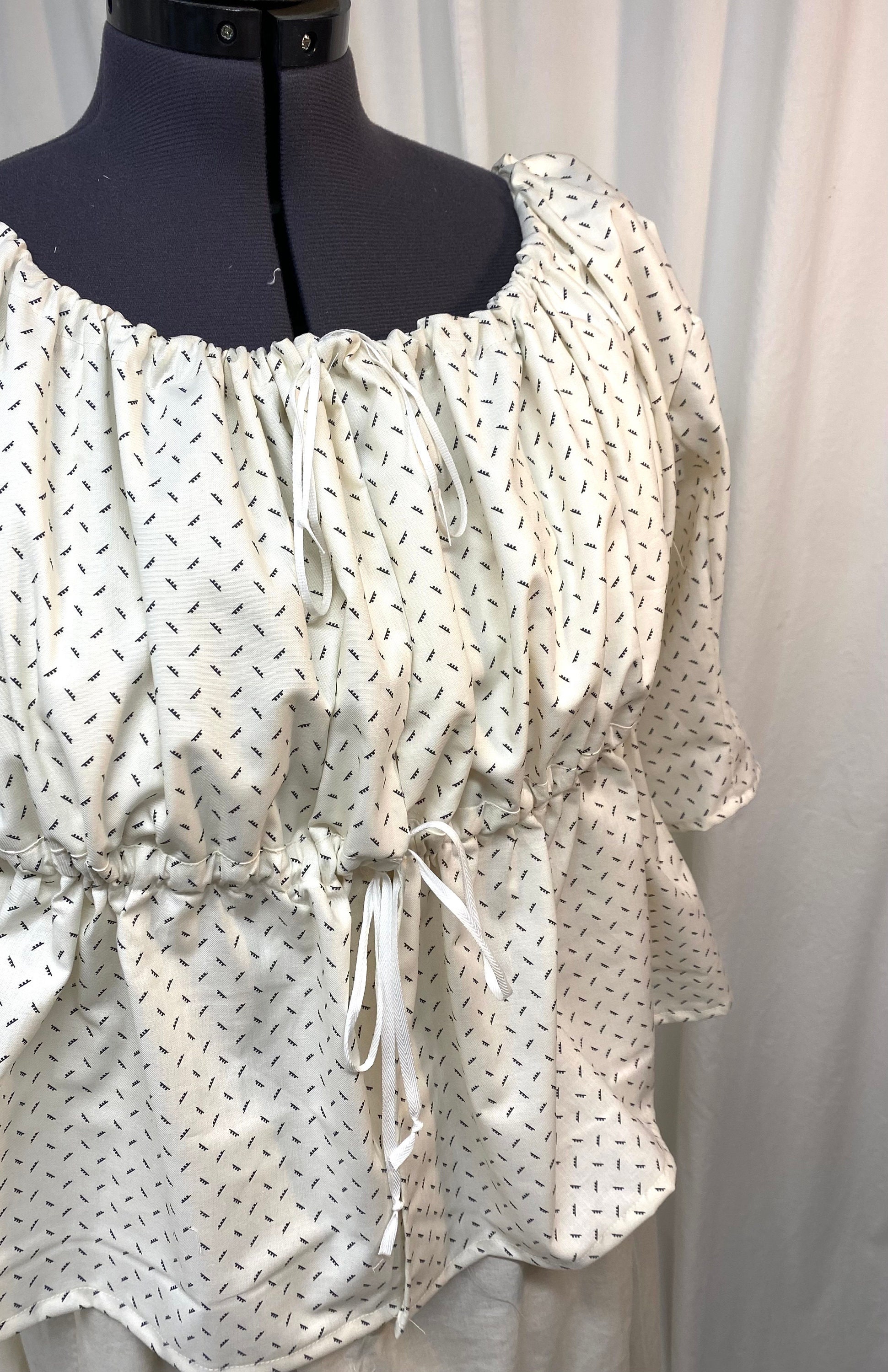 1810s Regency Drawstring Jacket/short Gown - Etsy