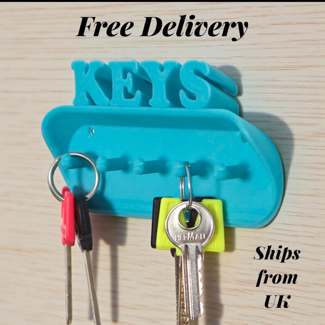 Key Holder for Wall With Hooks , Modern Entryway Key Rack With 5 Hooks ...