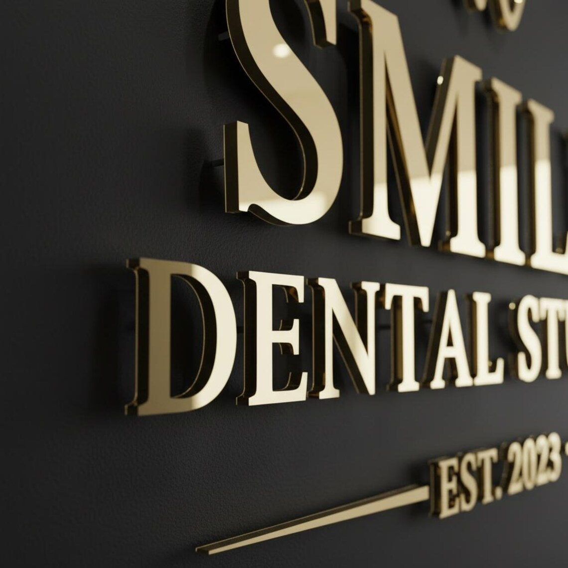 Dental Office 3D Acrylic Logo – Custom Reception Sign, Dentist Name ...