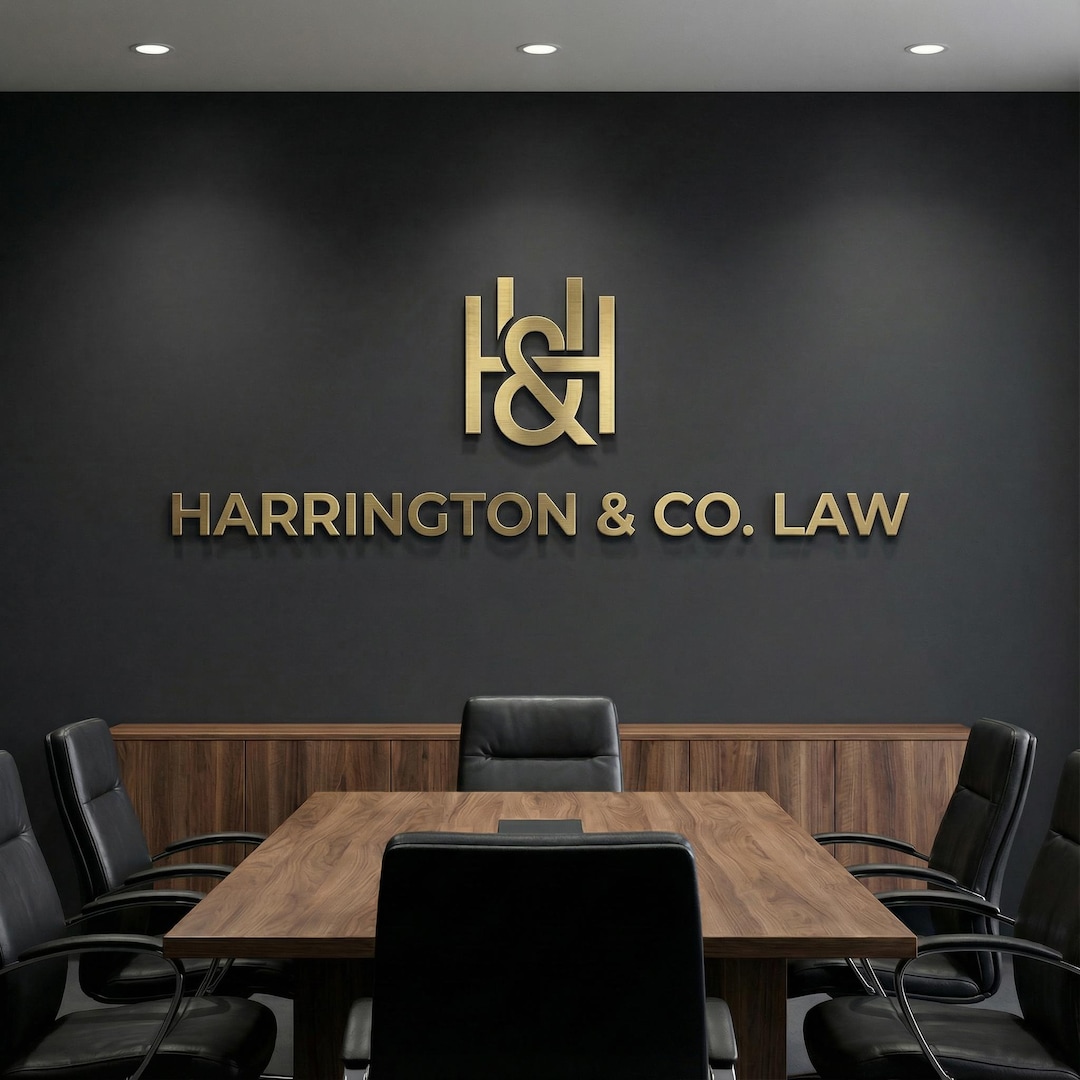 Custom Law Firm Office Sign – 3D Acrylic Attorney Business Sign With ...