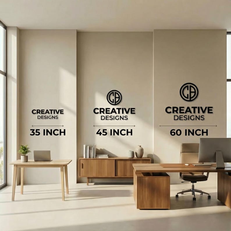 Modern Office Reception Wall Logo Custom 3D Acrylic Sign - Etsy