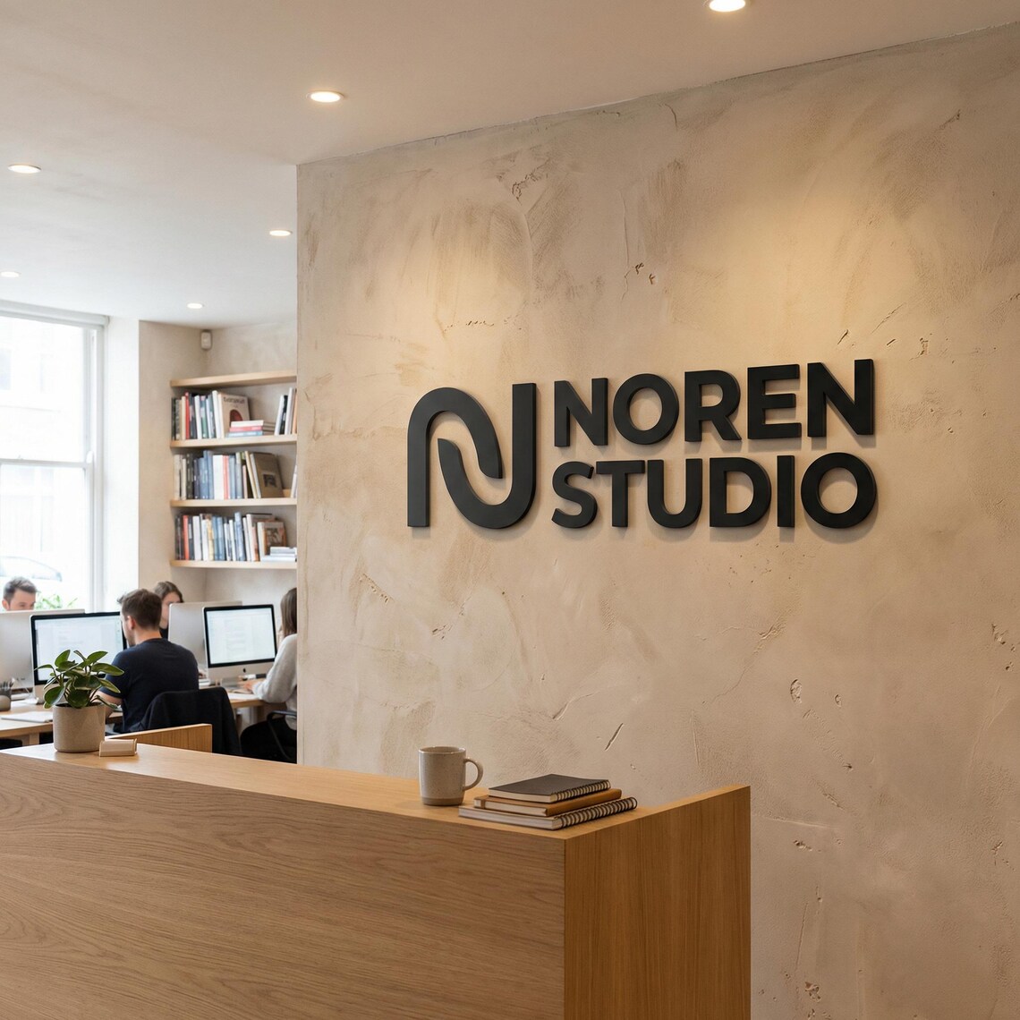 Modern Office Reception Wall Logo Custom 3D Acrylic Sign - Etsy