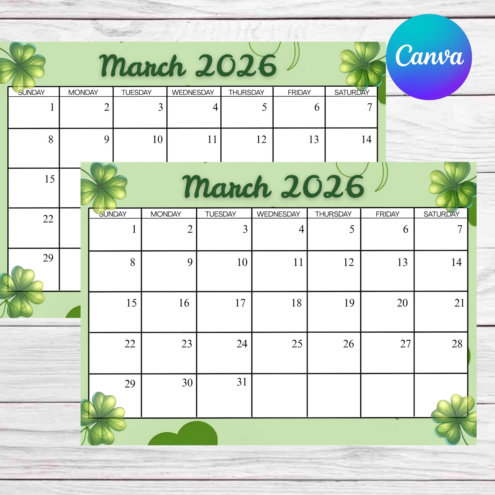 March 2026 Editable Calendar, School Planner, Vacation Printable ...