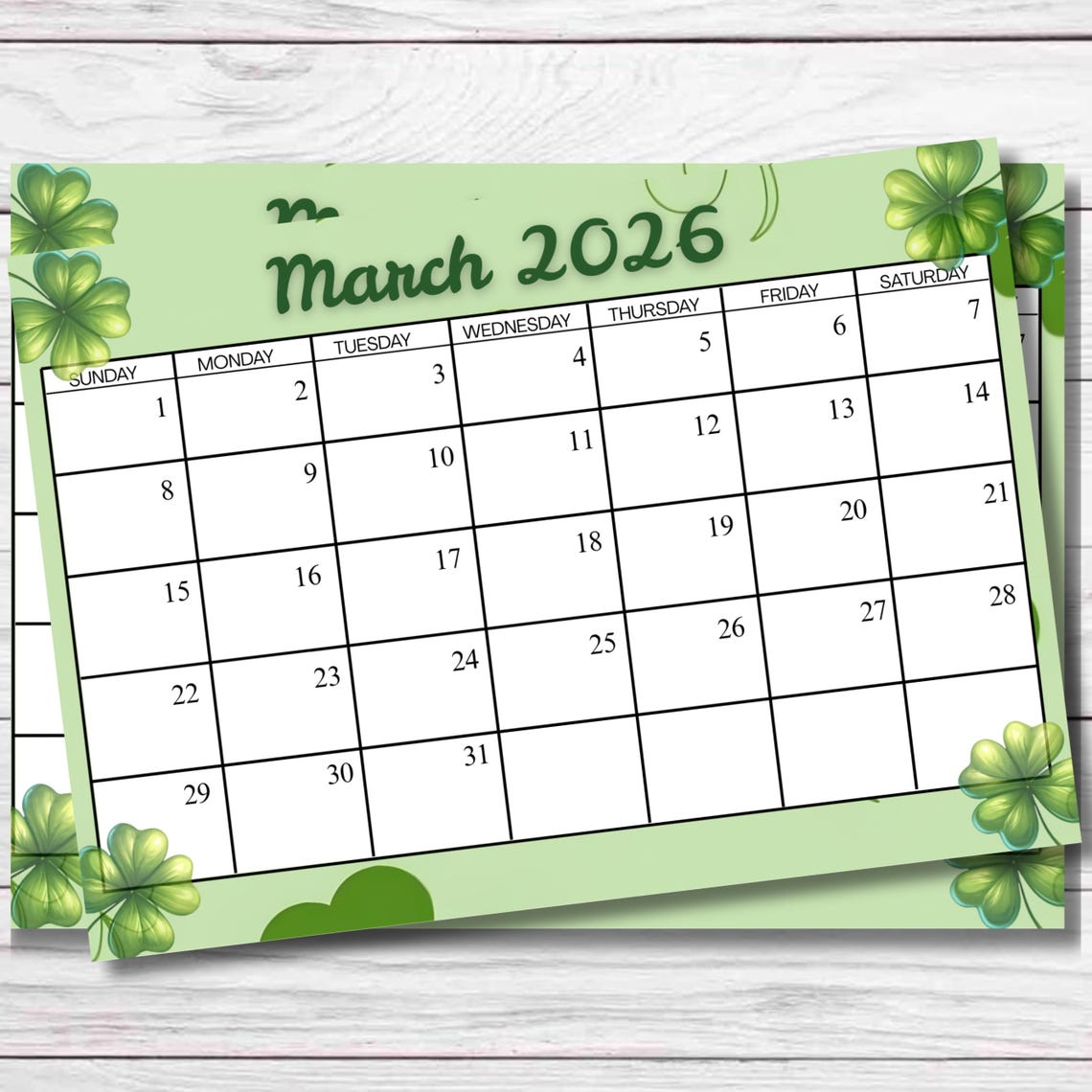 March 2026 Editable Calendar, School Planner, Vacation Printable ...