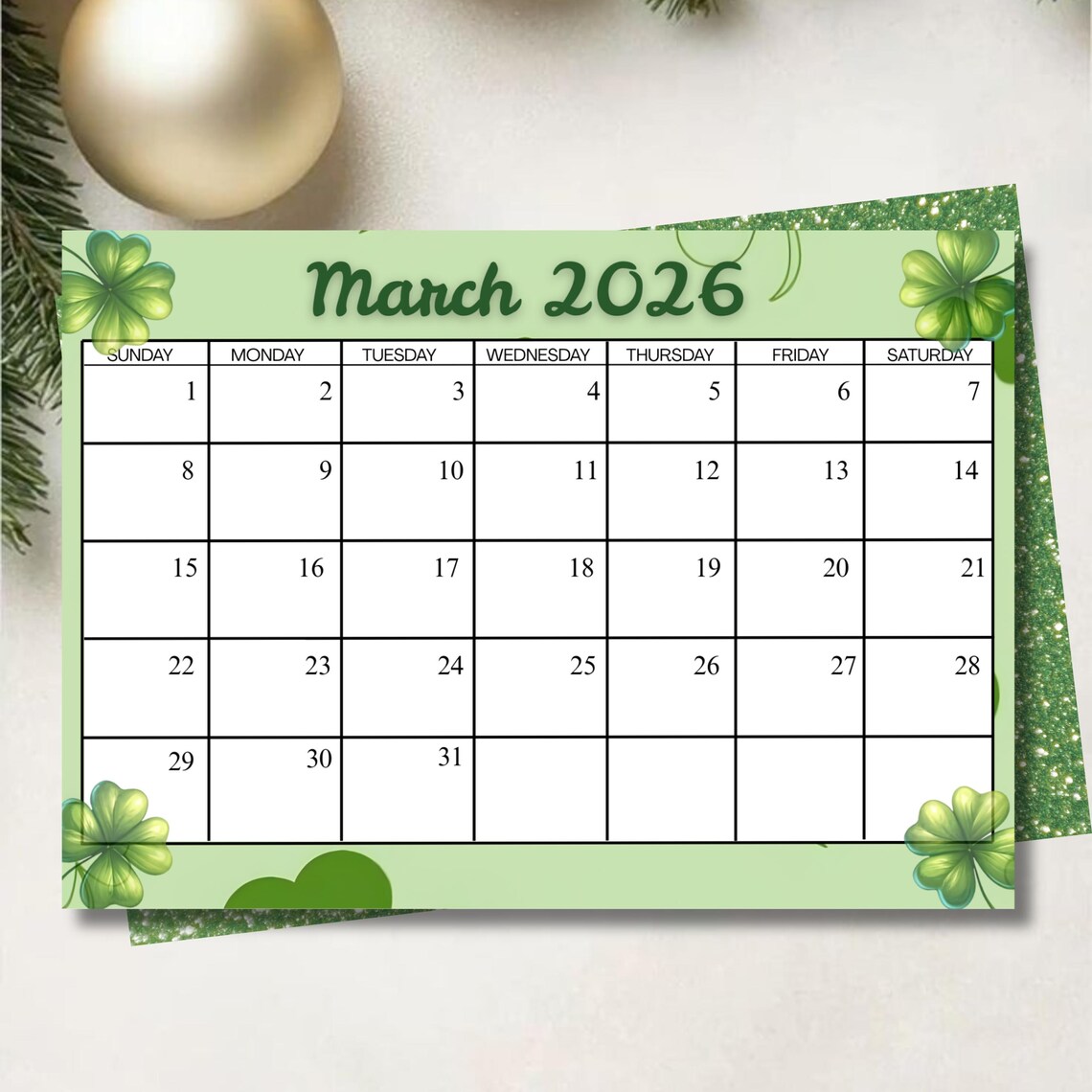 March 2026 Editable Calendar, School Planner, Vacation Printable ...