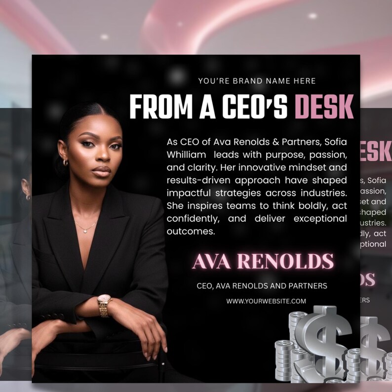 Meet the CEO Flyer, File & Event Flyer, Corporate Canva Template, DIYD ...
