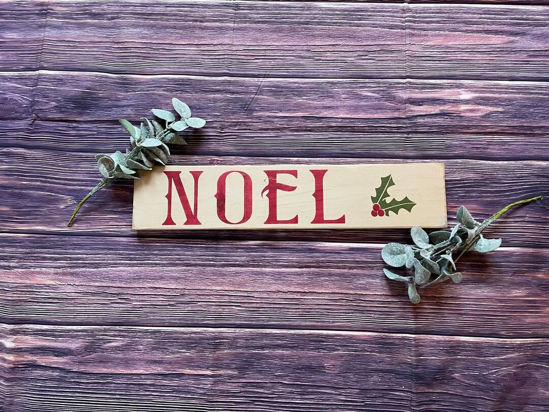 Noel Sign, Christmas Decor, Farmhouse Christmas, Wood Sign, Home Decor ...