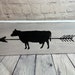 Cow Arrow Sign, Farmhouse, Home Decor, Farm Life, Cows, Small Sign ...