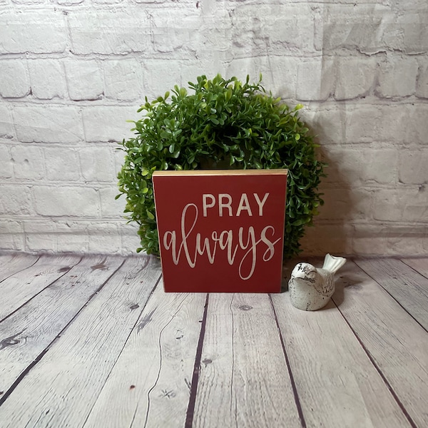 Pray Sign - Etsy
