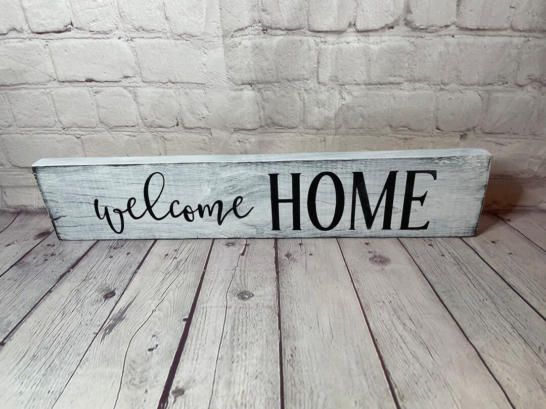 Welcome Home Wood Sign/ Farmhouse /rustic/primitive/ Country/ Shabby ...