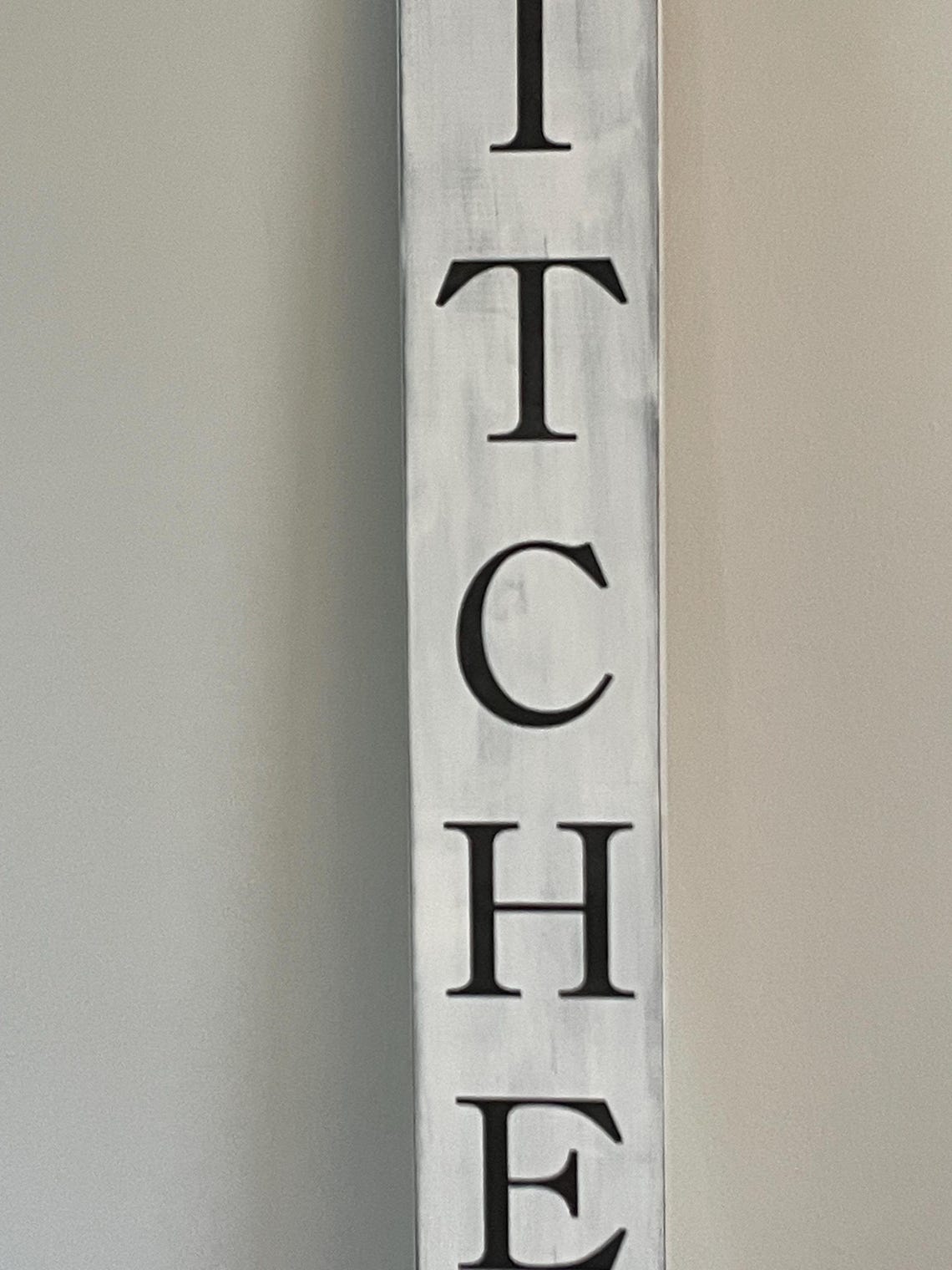 Kitchen Sign, Vertical Kitchen Wood Sign 42", Gallery Wall, Farmhouse ...