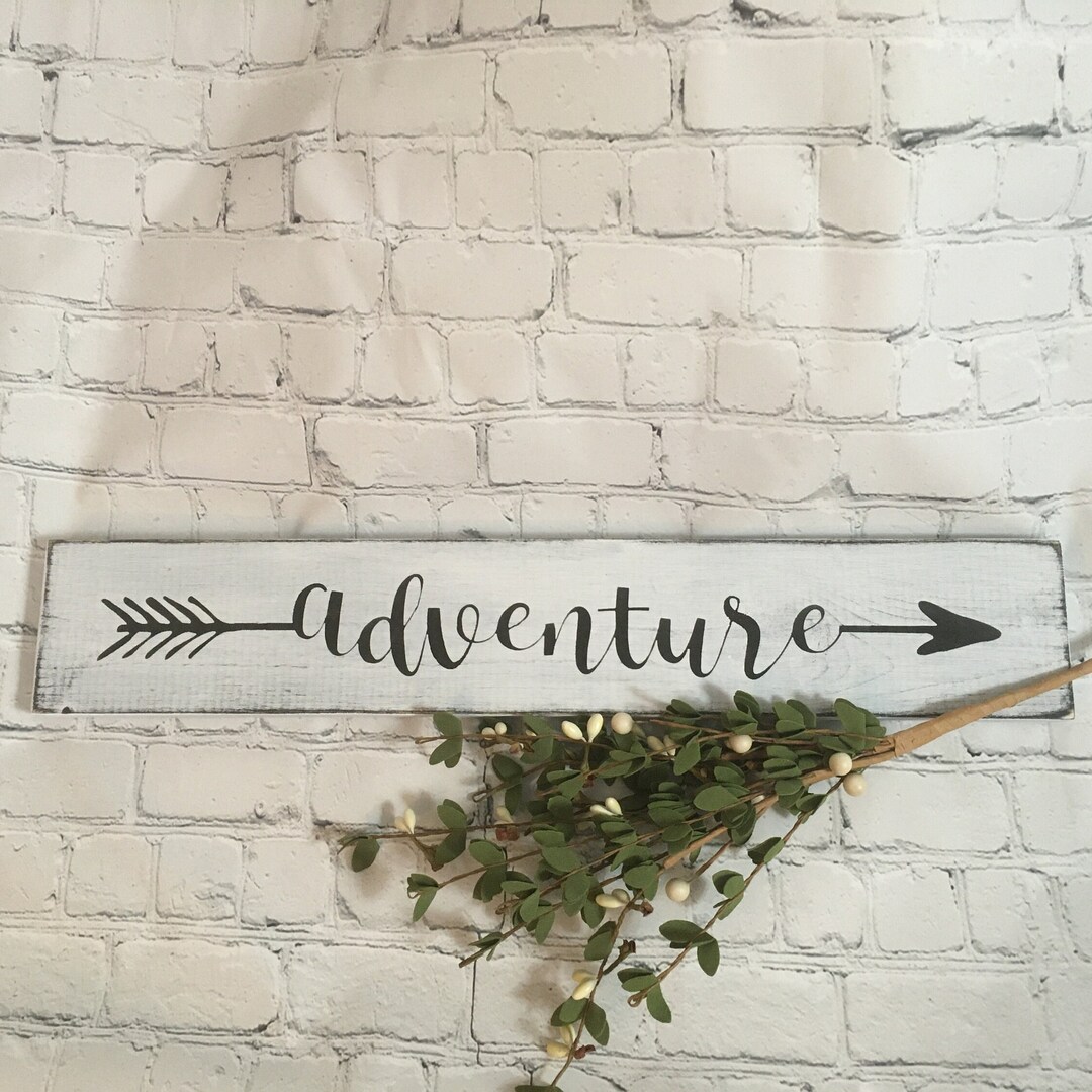 Farmhouse /adventure Sign/ Wall Decor/ Homestead/ Arrow Signs ...