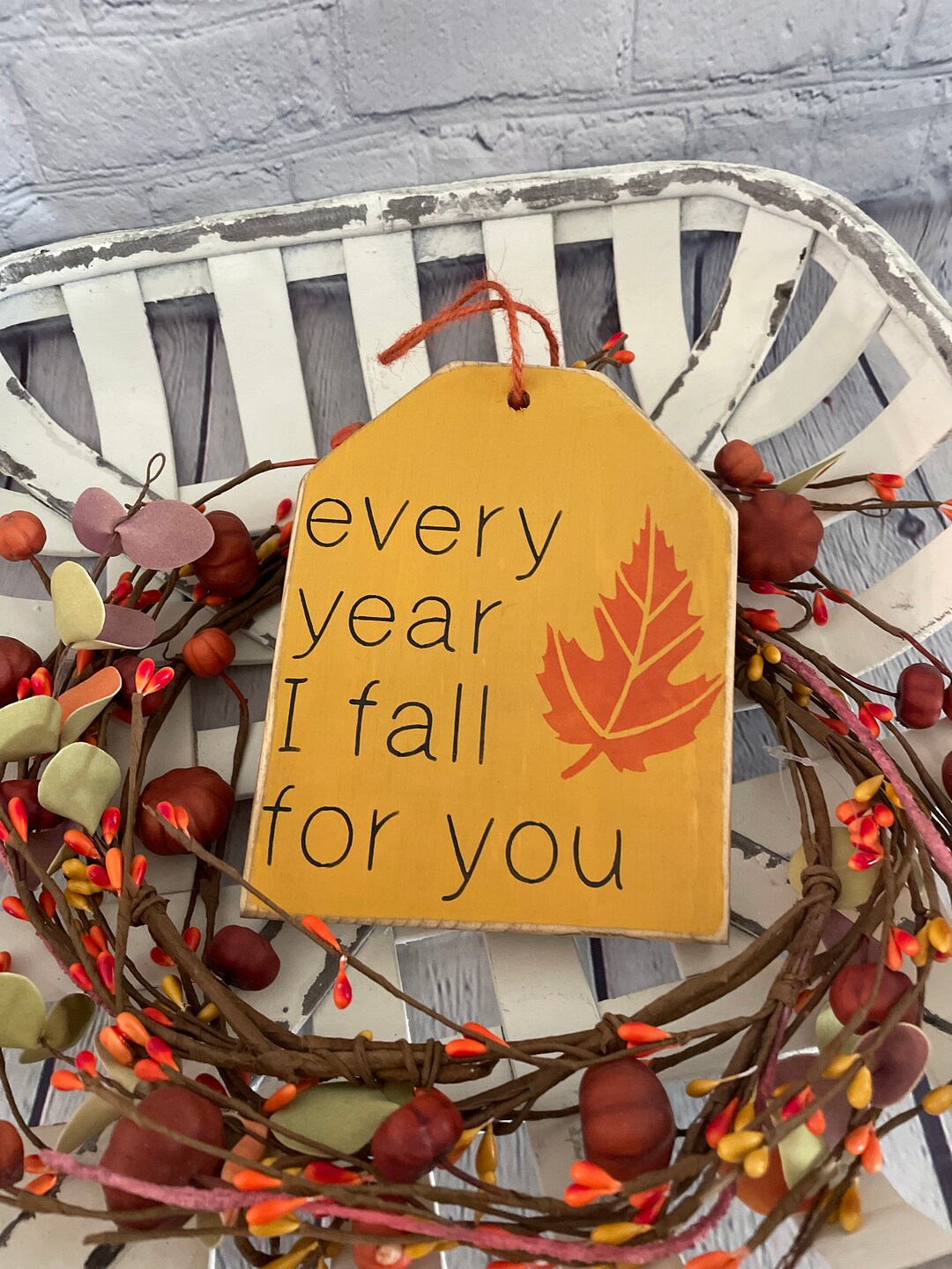Tiered Tray Decor/wood Sign Every Year I Fall for You/mini Sign/home ...