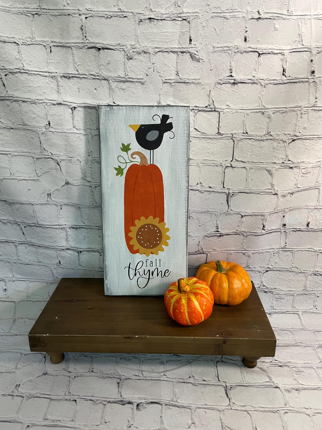 Fall Thyme Wood Sign, Shelf Sitter, Fall Decor, Small Signs, Home Decor ...