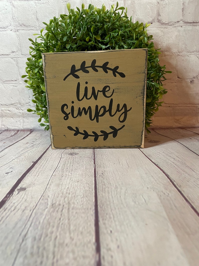 Live Simply Primitive Sign, Primitive Decor, Prim Decorating ...