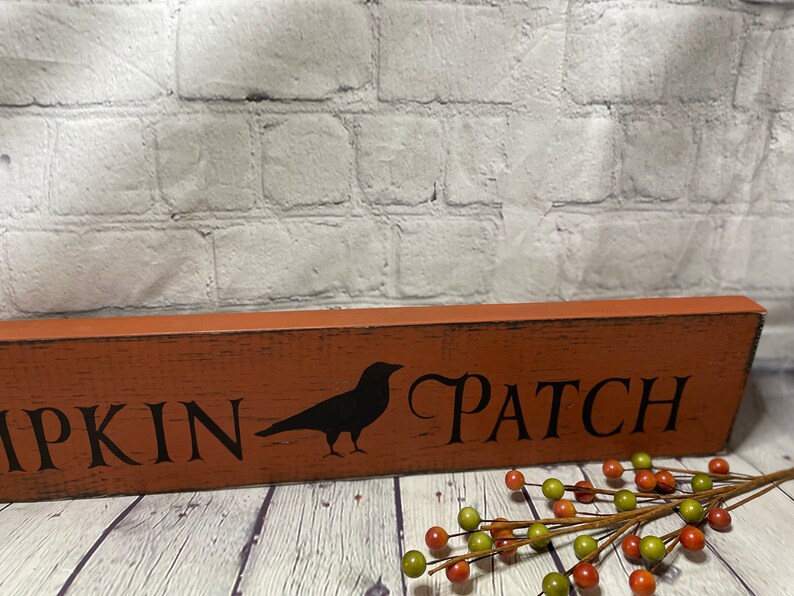 Pumpkin Patch Wood Sign, Halloween, Fall Decor, Home Decor, Primitive ...