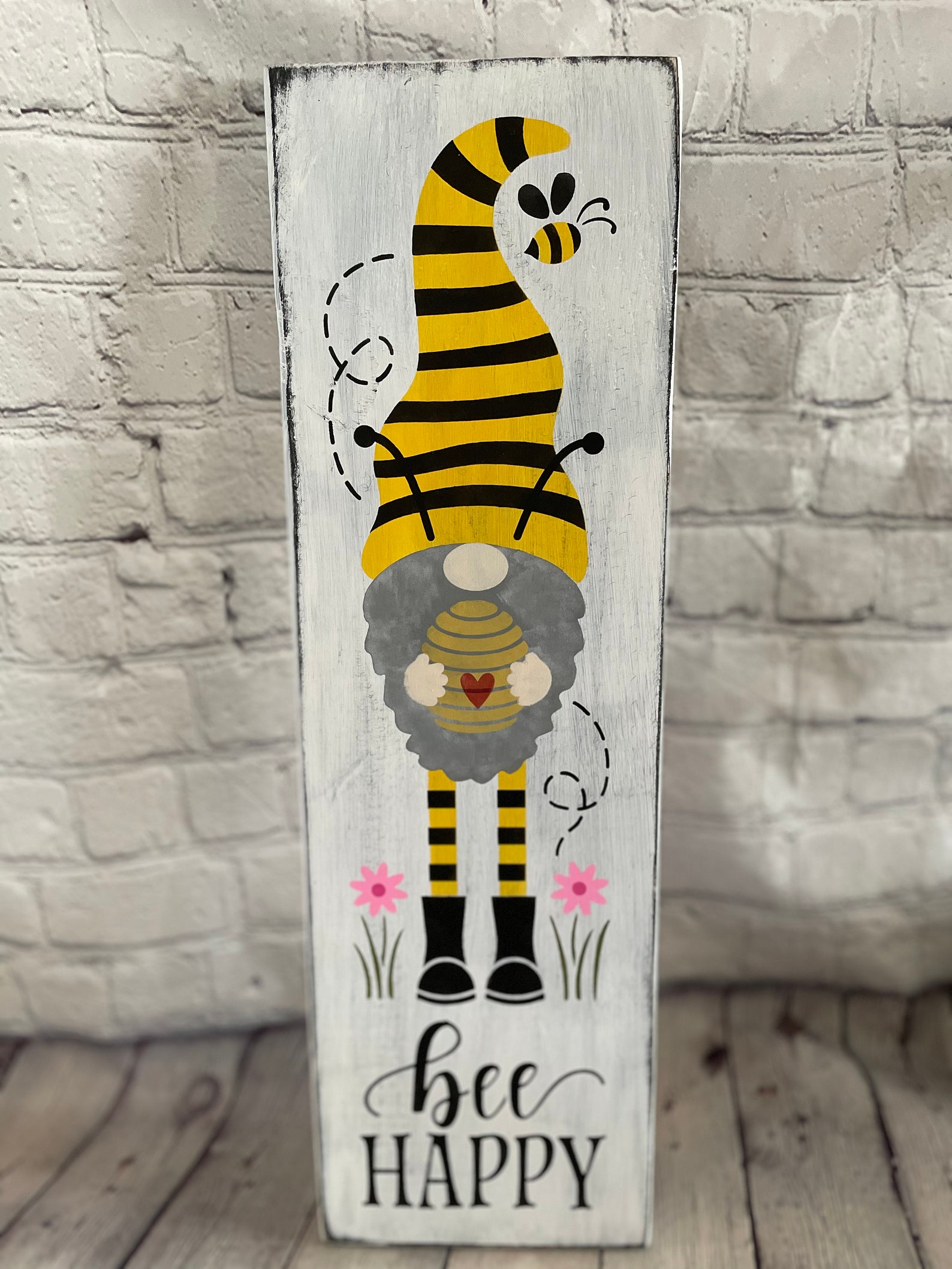 Bee Happy Wood Sign, Bee Theme, Summer Decor, Bee Decor, Honey, Spring ...
