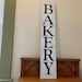 Bakery Sign Bakery Wood Sign Vertical Gallery Wall - Etsy
