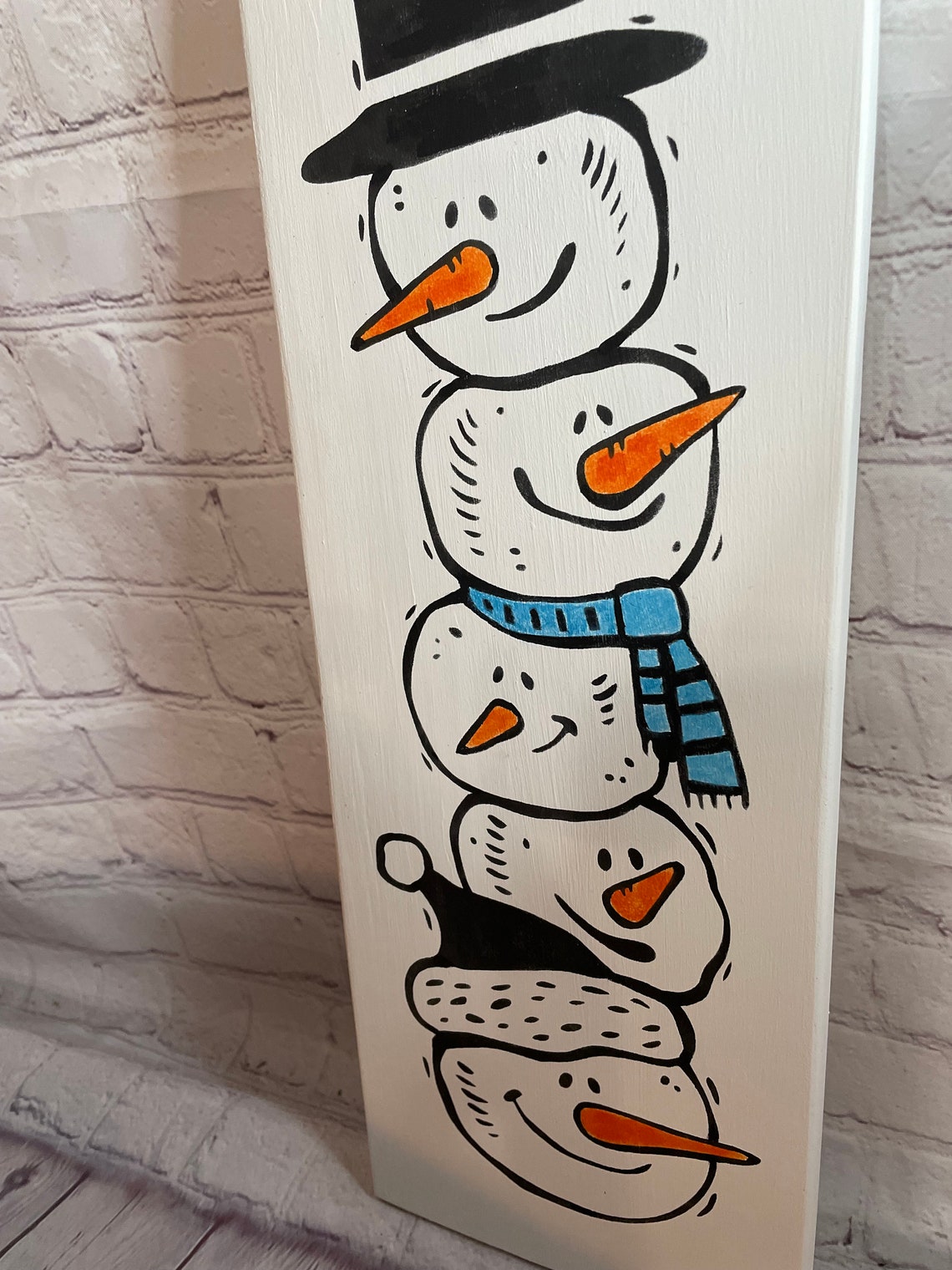 Snowmen Wood Sign, Snowmen Stack Sign, Primitive, Country, Farmhouse ...