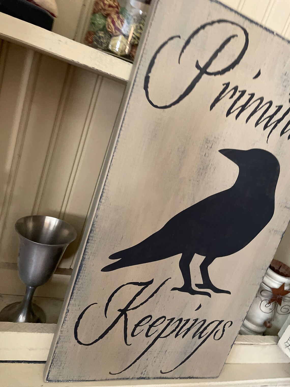 Primitive Keepings Crow Sign, Country, Colonial, Farmhouse, Early Goods ...