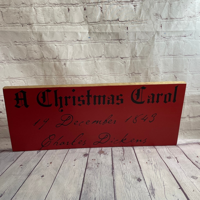 Christmas Carol Sign - Etsy
