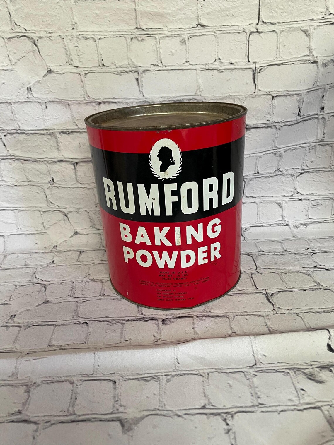 Rumford Baking Powder Large Tin, Vintage, Retro Kitchen Decor ...