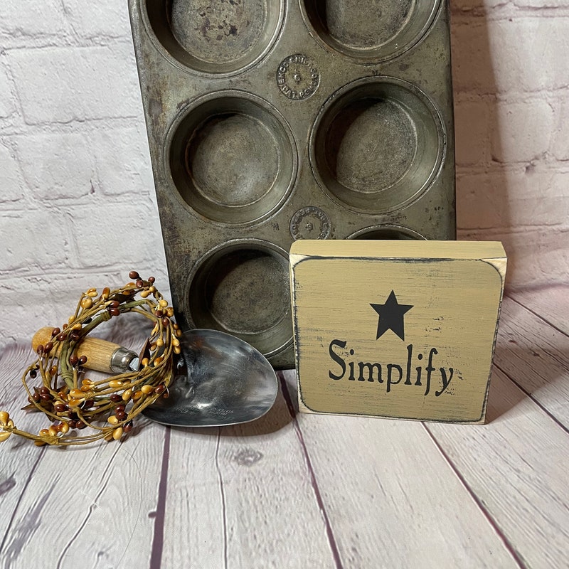 Simplify Sign - Etsy