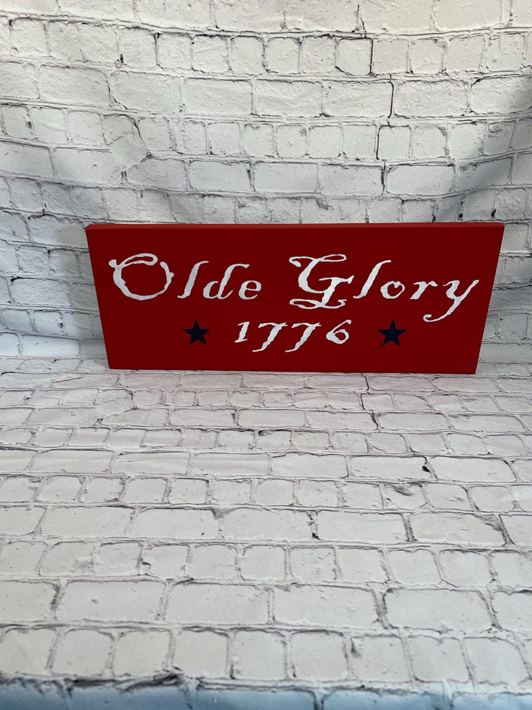 Old Glory 1776 Wood Sign, 7.25x18, Americana Decor, Patriotic Signs - Etsy