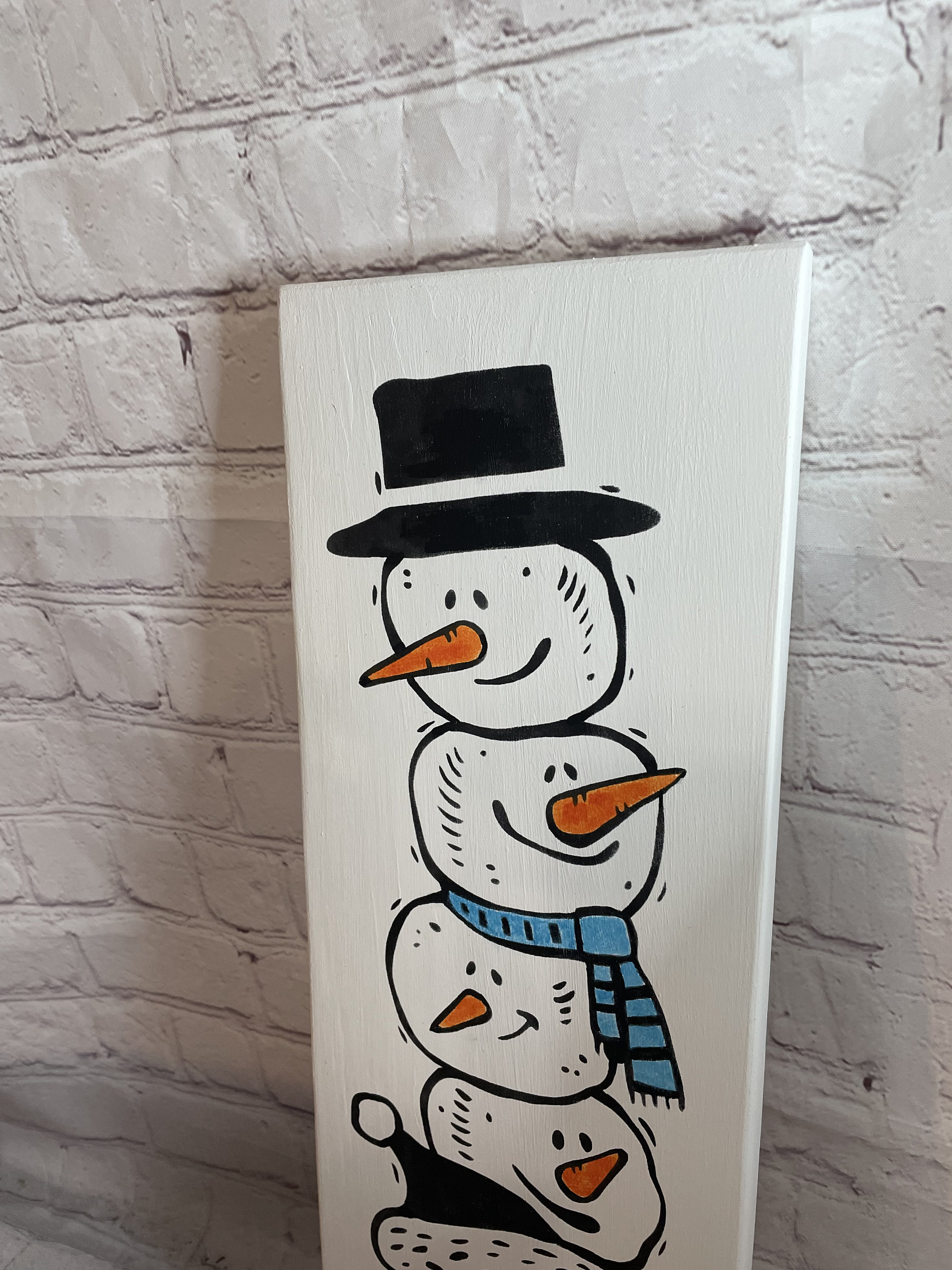 Snowmen Wood Sign, Snowmen Stack Sign, Primitive, Country, Farmhouse ...