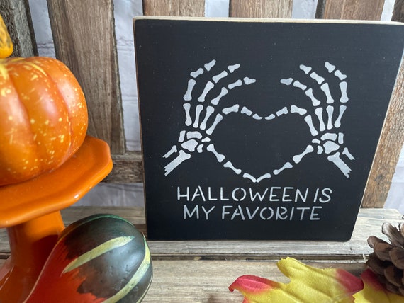 Halloween is My Favorite Wood Sign Tiered Tray Decor Shelf - Etsy