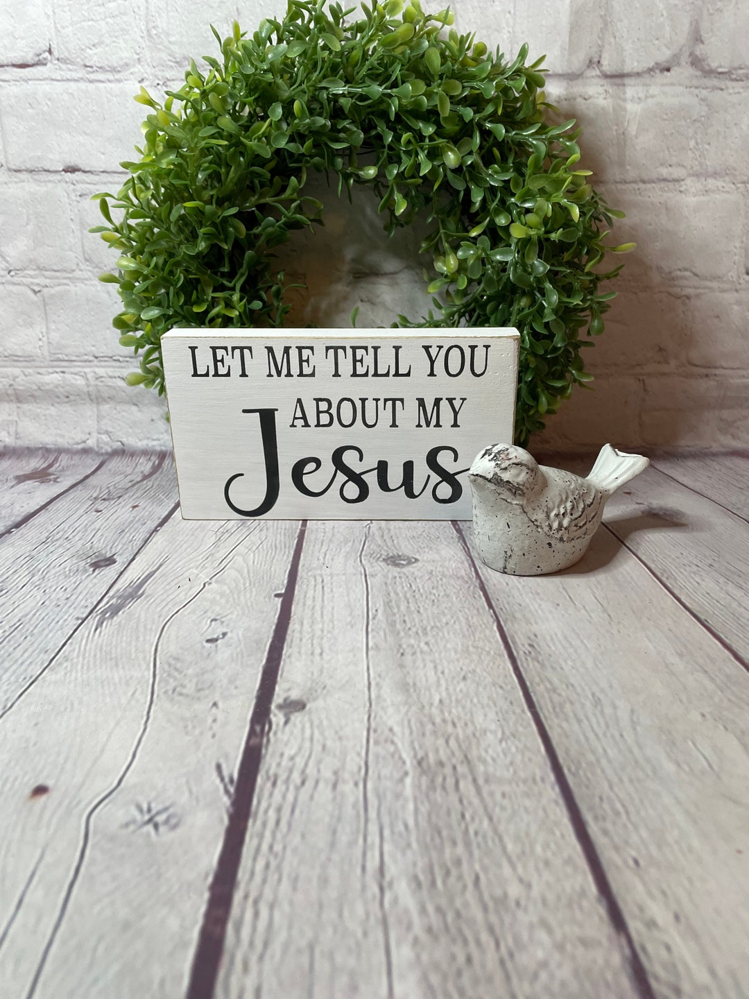 My Jesus Wood Sign, Inspirational Gift, Faith, Shelf Sitter Block ...