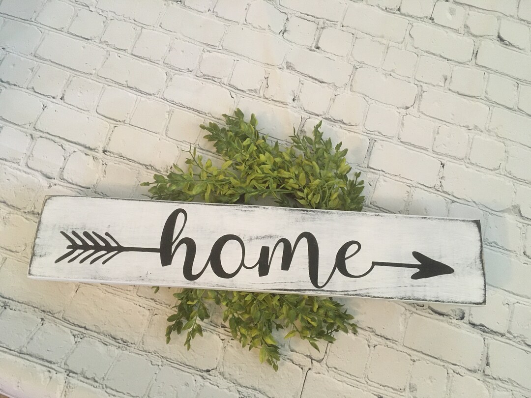Farmhouse /home Arrow Sign/ Wall Decor/ Homestead/ Arrow Signs ...