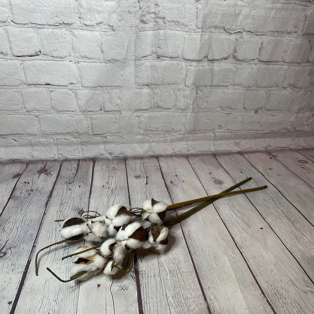 Cotton Ball Sprig, Craftt Supply, Farmhouse Style, Home Decor, Country ...