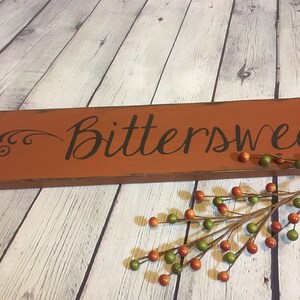 Bittersweet Wood Sign/ Harvest/ Fall/ Pumpkins/seasonal Sign/ Wall ...