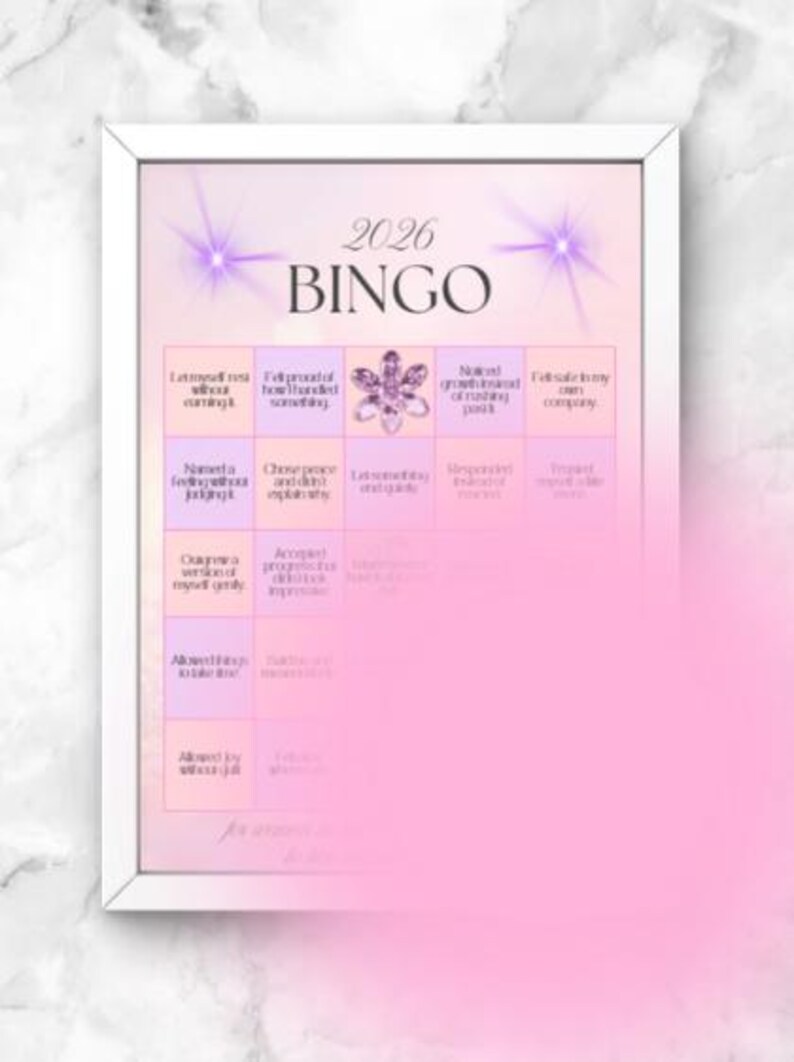 2026 Bingo Card Set for Women in Their 30s | Funny & Soft Millennial ...