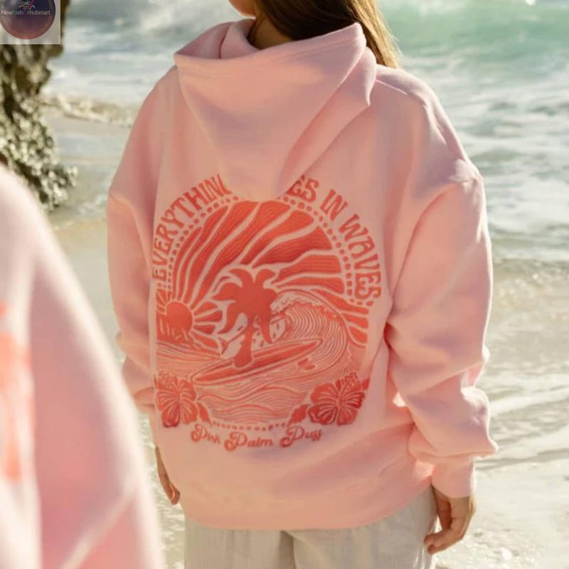 Ocean 3 Pink Wave Prints - Etsy