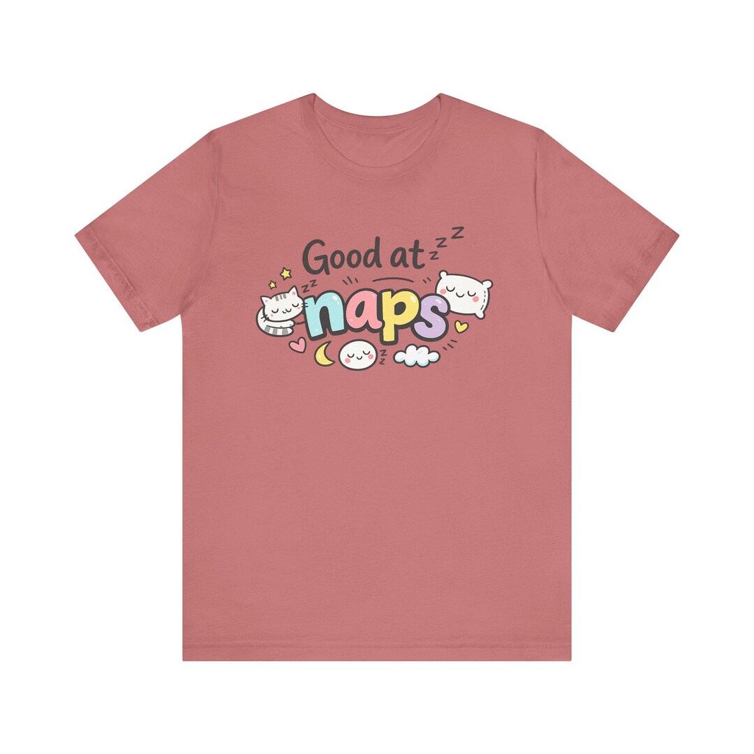 Good at Naps Tee | Cute Pastel Nap Cat Design, Sleepy Cloud Shirt - Etsy