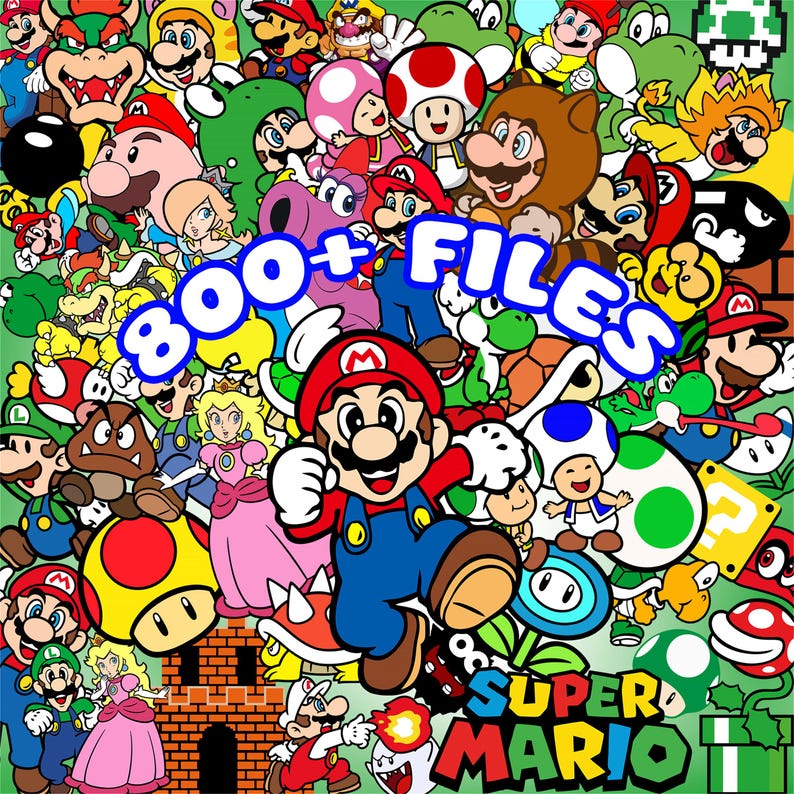 Mario PNG SVG Clipart, Super Mario Png, Mario Svg, Mario Kart Clipart ...