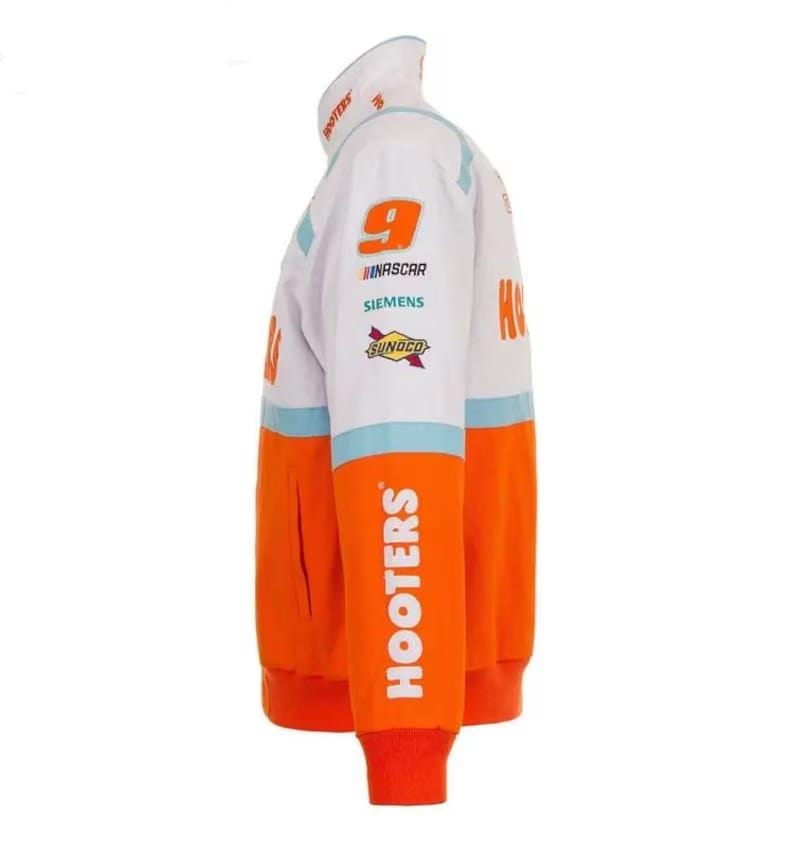 NASCAR Vintage Hooters Racing Jacket | Retro Embroidered Motorsport ...