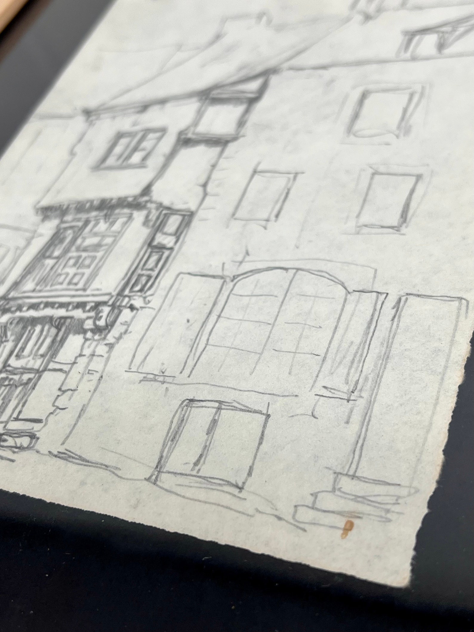 Vintage French Graphite Drawing, Vintage French Art - Etsy
